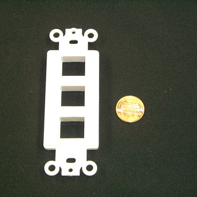 Decora insert 3 keystone port white - CableMaster.com