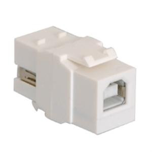 USB 2.0 F/F Keystone Coupler Type A To Type B - CableMaster.com