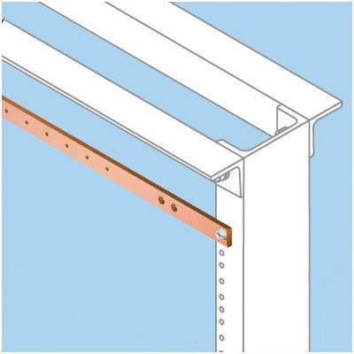RackMount Grounding Busbar; 19"W; Copper ***Also Available PN: PAN ...