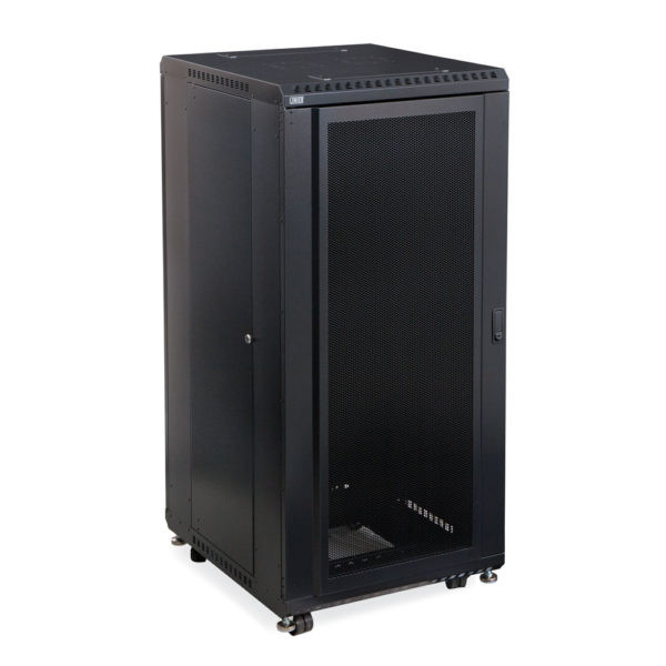 27U LINIER® Server Cabinet - Convex/Vented Doors - 24" Depth ...