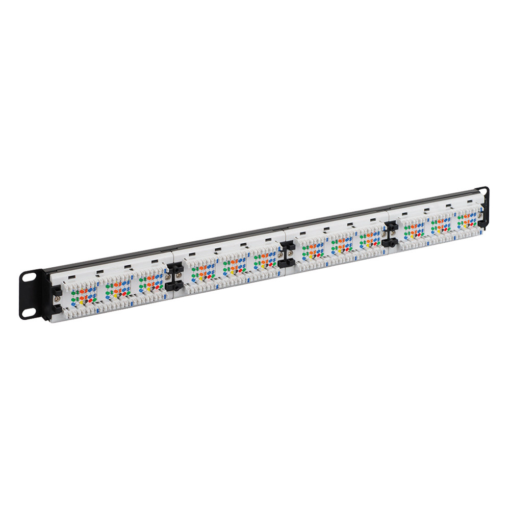 CAT6 Patch Panel with 24 Ports and 1 RMS - CableMaster.com