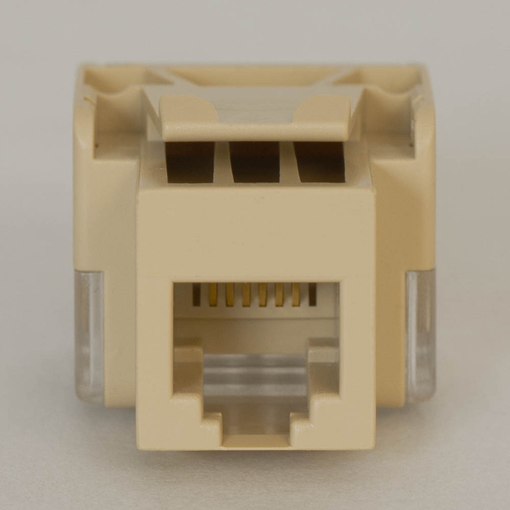 Voice RJ11 Keystone Jack for EZ® Style - 10-Pack - CableMaster.com