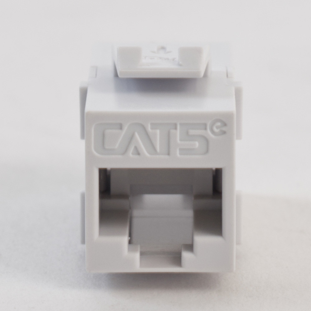 CAT5e RJ45 Keystone Coupler in HD Style - White - CableMaster.com