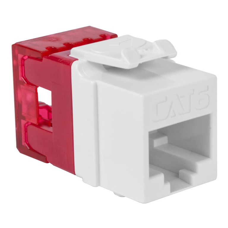 CAT6 RJ45 Keystone Jack for HD Style-White - 10-Pack - CableMaster.com