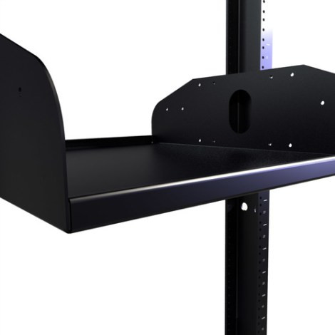 20″ Deep Heavy-Duty Double-Sided Rack Shelf in 3 RMS - CableMaster.com