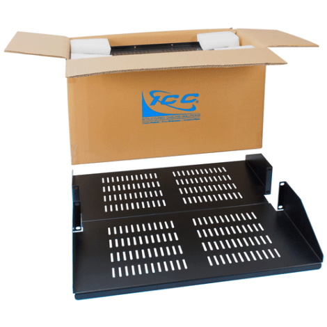 20″ Deep Vented Double-Sided Rack Shelf in 2 RMS and 2-Pack ...