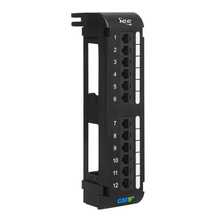 CAT5e Vertical Patch Panel with 12 Ports in 6-Pack - CableMaster.com