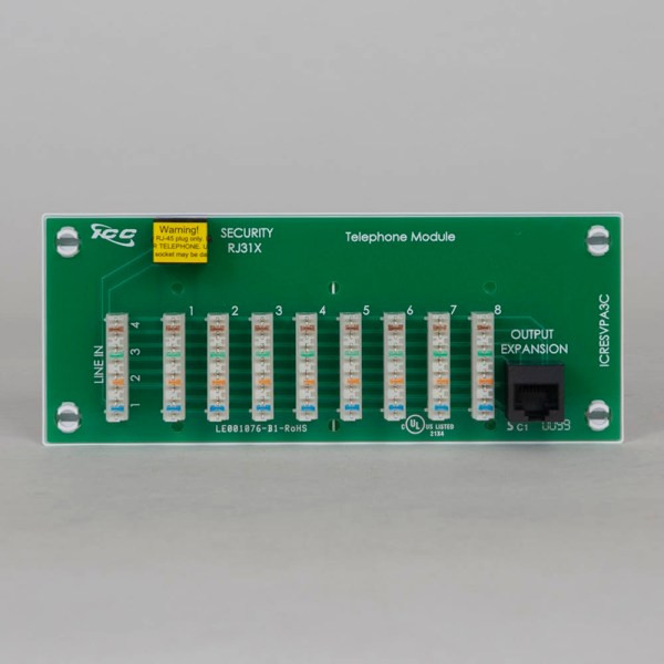 8-Port Telephone Module with an RJ-31X Jack and Universal Mounting Base ...