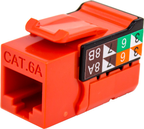 CAT6A Data Grade Keystone U-Jack, RJ45 90° 8×8. Save Time Terminate ...