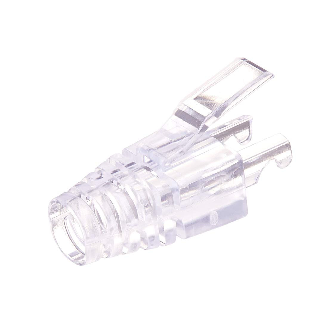 Cat6 RJ45 8P8C Ends Plug Ethernet Cable Crimp Connectors Transparent ...