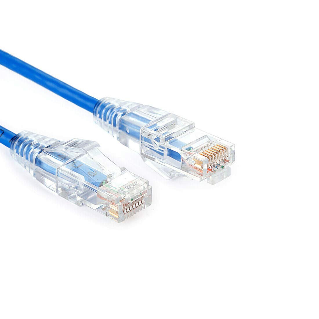 Cat6 RJ45 8P8C Ends Plug Ethernet Cable Crimp Connectors Transparent ...