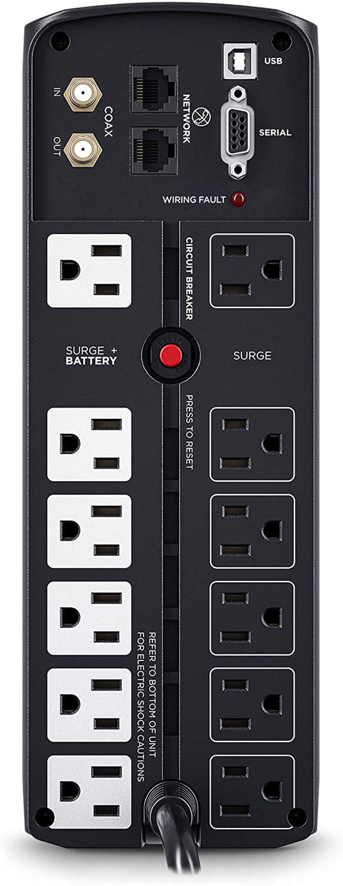 Intelligent LCD UPS System 1500VA/900W 12 Outlets, AVR, Mini-Tower ...