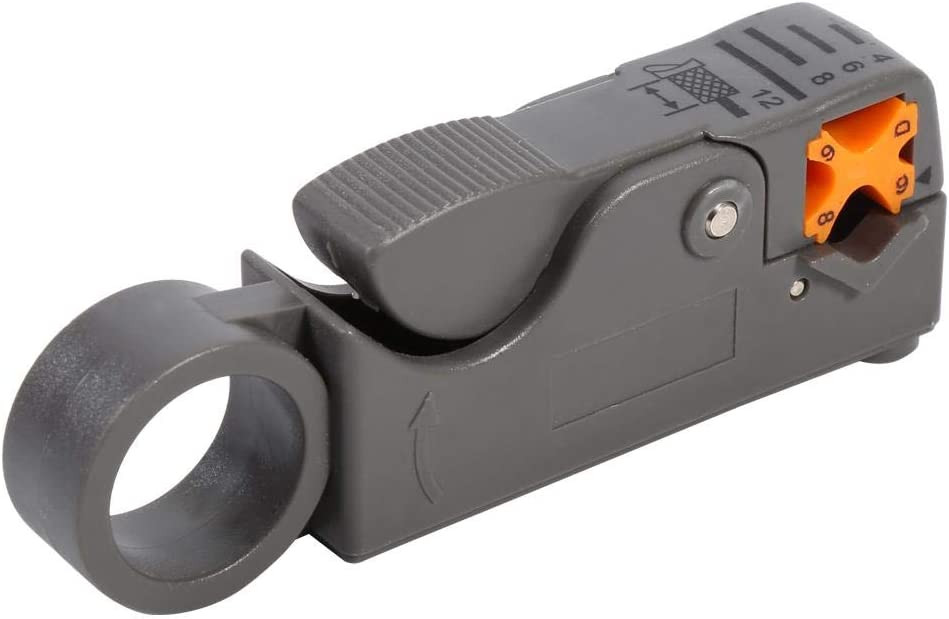 Compression Tool for RG59 RG6 BNC RCA Connector Coax Crimper Adjustable ...