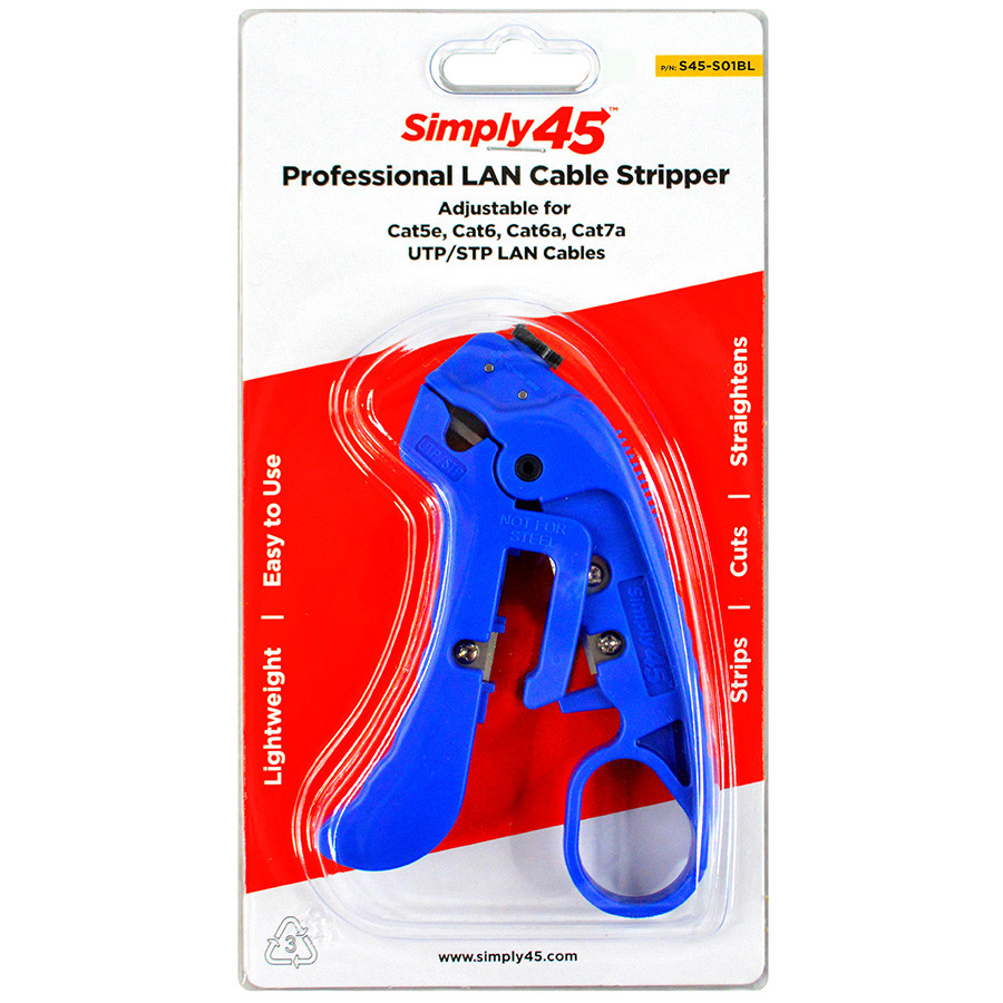 Adjustable LAN Cable Stripper for Shielded & Unshielded Cat7a/6a/6/5e ...