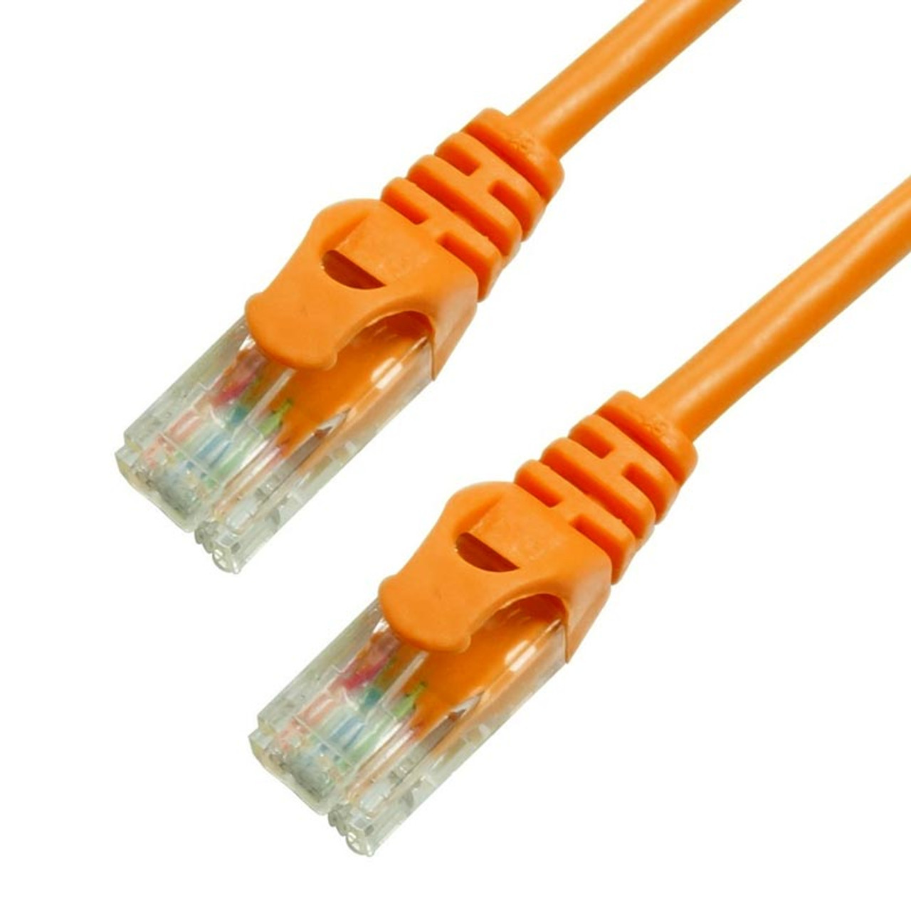 7Ft Cat5e Ferrari Boot Ethernet Cable - Orange - CableMaster.com