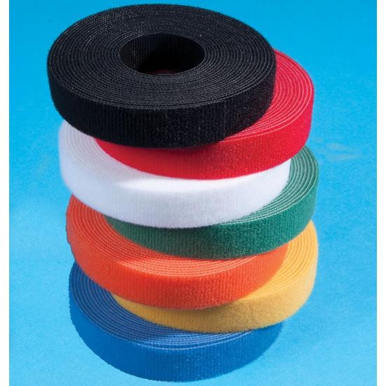 Velcro, 1" Wide, 75' (25 Yard) Lineal Puck, White - CableMaster.com