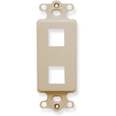 Decora Insert 2-Port Keystone Ivory - CableMaster.com