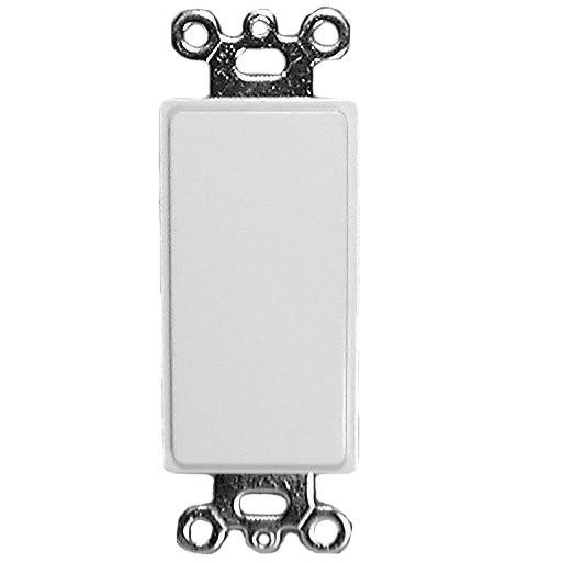 Decora insert plate white, blank - CableMaster.com