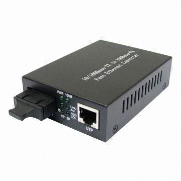 Multi-Mode, Media Converter, 100Base-FX SC to 10/100BaseTX ...