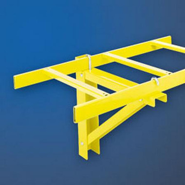 Wall Support Triangular Kit for Ladder 12" Gray - CableMaster.com
