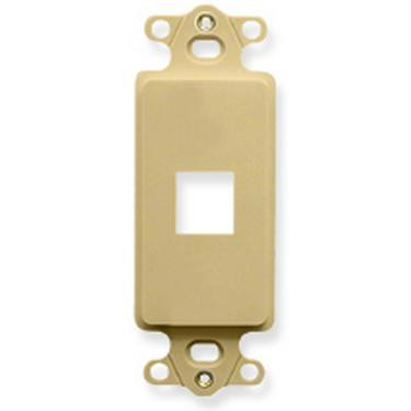 Decora Insert 1-Port Keystone Ivory - CableMaster.com