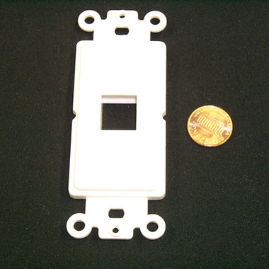 Decora insert 1 keystone port white - CableMaster.com