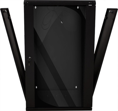 20U Wall Mount Swing Out Enclosure, 24" Depth, 132 LB Load Capacity ...