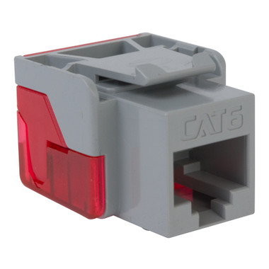 CAT6 RJ45 Keystone Jack for EZ® Style - Gray - CableMaster.com