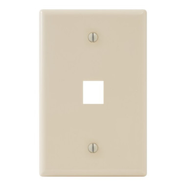 Classic Oversized Faceplate with 1 Port in Single Gang - CableMaster.com