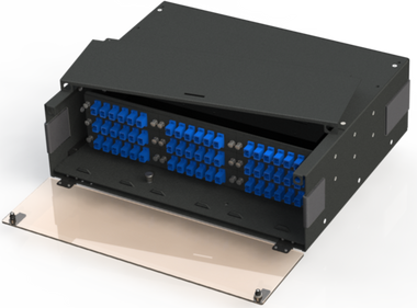 Slide Out Tray Holds 9 Panels Rack Mount - CableMaster.com
