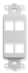 ICC 4 Port Decora Insert White - CableMaster.com