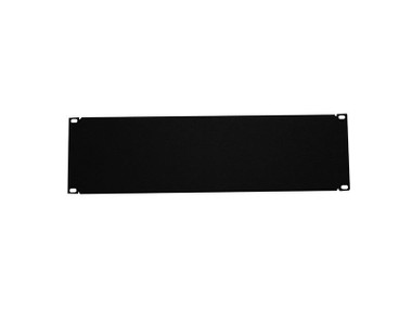 19" Blank Filler Panel 3U 5.25"H Black - CableMaster.com