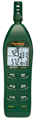 Dual Input Hygro-Thermometer Psychrometer | MTest