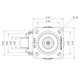 CarryMaster AC-1000F Light & Medium Duty Flange Leveling Caster ...