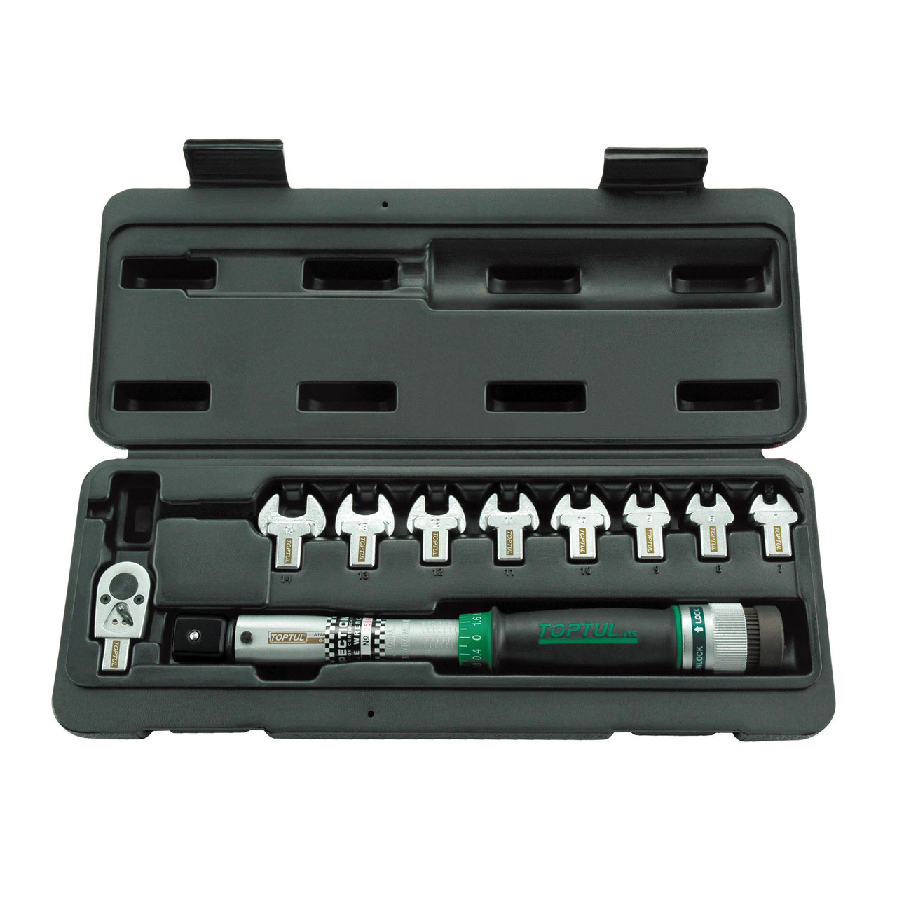 Toptul GAAI1101 Head-Interchangeable Spanner Torque Wrench Set 1/2" 11pcs