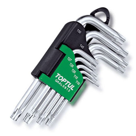 Toptul GAAL0913 Short Type Star Key Wrench Set 9pcs