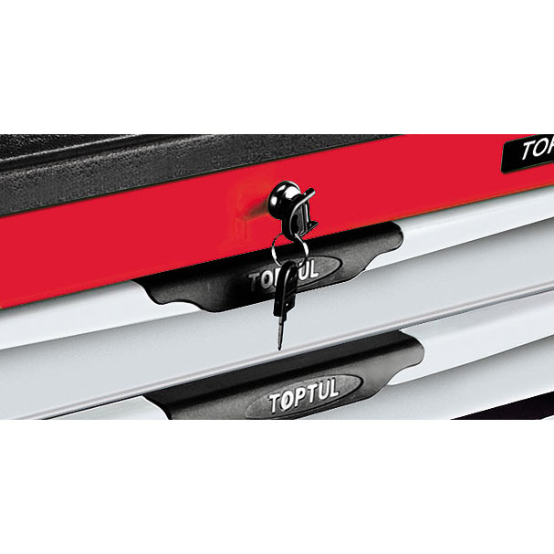 Toptul TCAC0702 Pro-Line Series Mobile Tool Trolley Red 7 Drawer