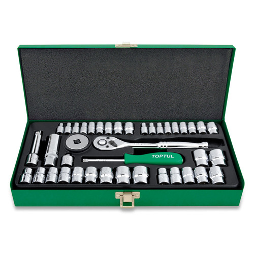 Toptul GCAD4002 Socket Set 6PT 1/4" & 3/8" 40pcs