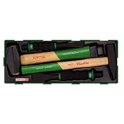 Toptul GTA0429 (A) Hammer & Soft Grip Chisel Set 4pcs