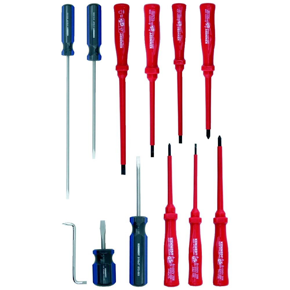 Kennedy VDE and ENGINEERS SCREWDRIVER SET 12PCE - Avex Tool Shop