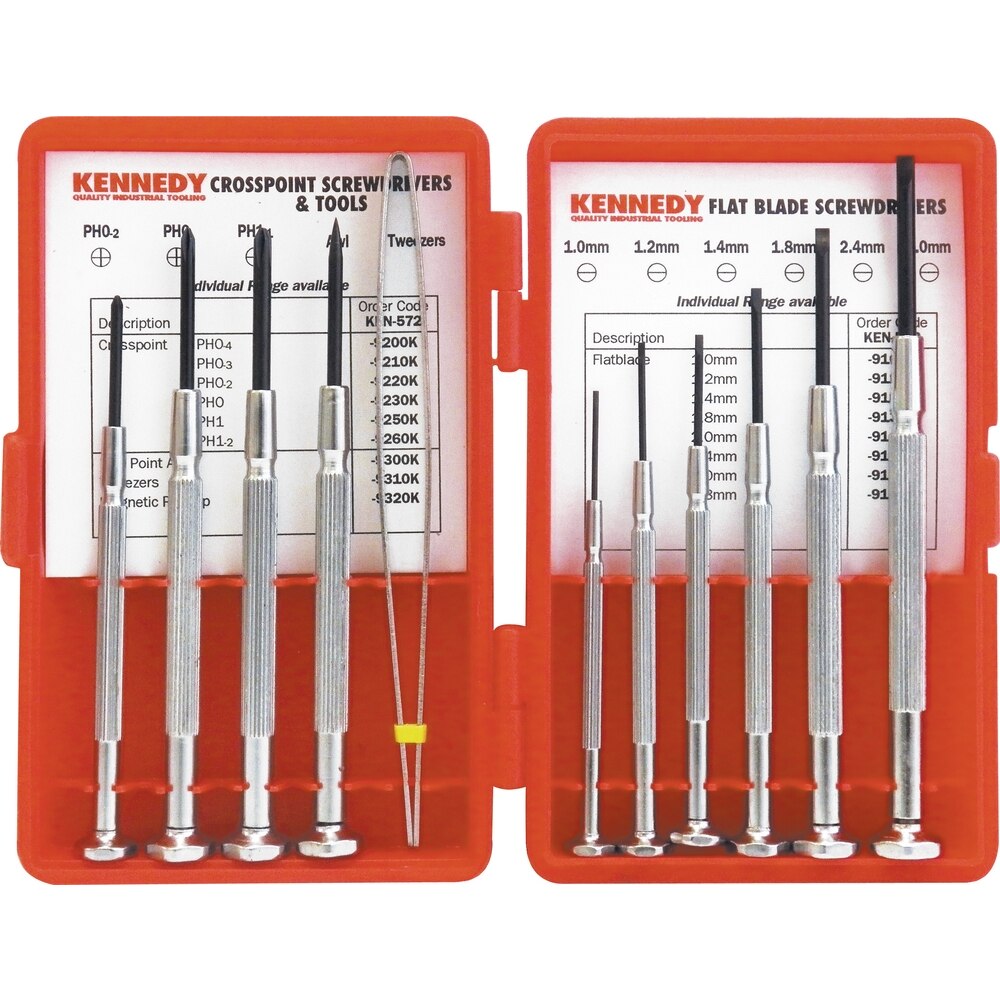 Kennedy 11PCE PRECISION SCREWDRIVER and TOOL SET - Avex Tool Shop