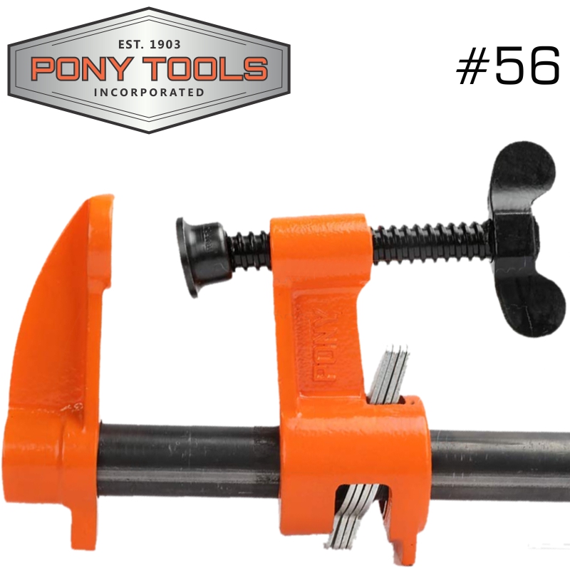 PONY PIPE CLAMP 3/4' 25MM BLACK PIPE - Avex Tool Shop