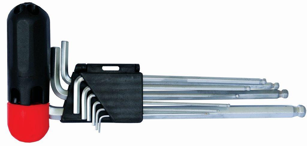 9PC BALL POINT ALLEN KEY SET WITH INTERCHANGEABLE HANDLE - Avex Tool Shop
