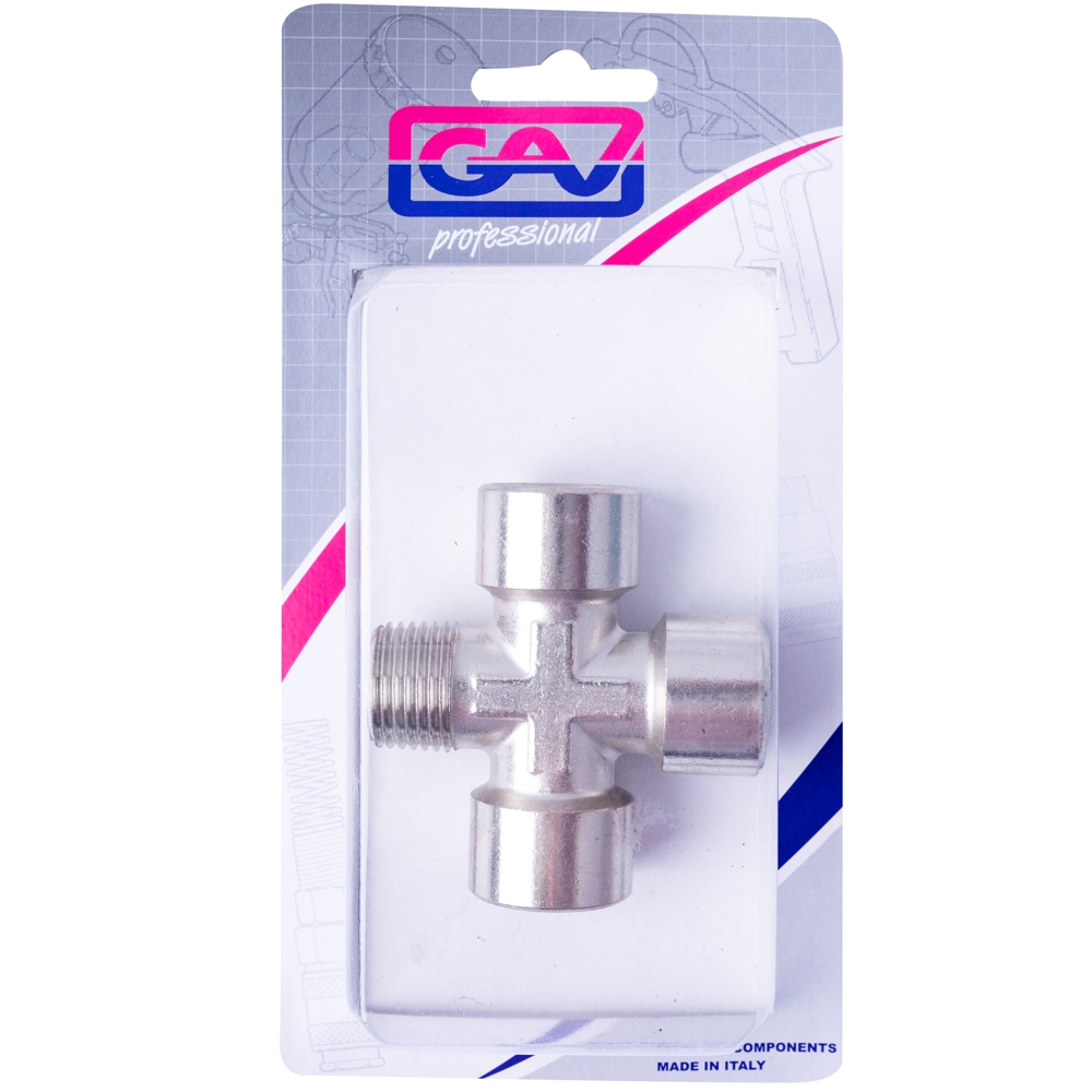 4-WAY CONNECTOR 1/2'3F/1M PACKAGED - Avex Tool Shop