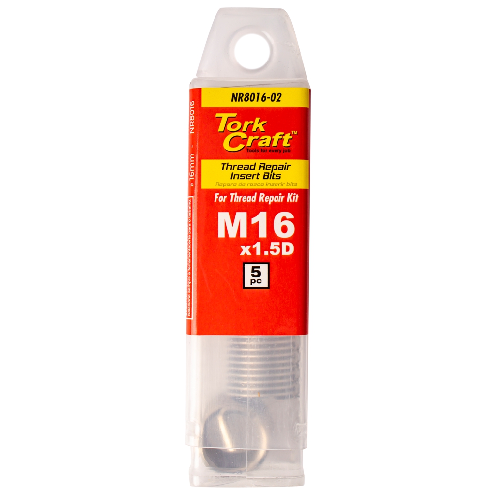 THREAD REPAIR KIT M16 X 1.5D REPLACEMENT INSERTS 5PCE - Avex Tool Shop