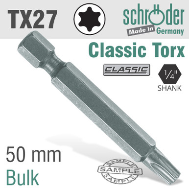 TORX TX27 CLASSIC POWER BIT 50MM BULK - Avex Tool Shop