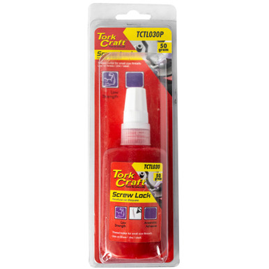 SCREW LOCK LOW STRENGTH FOR SMALL SIZED THREADS - PURPLE - 50G (CARDED ...
