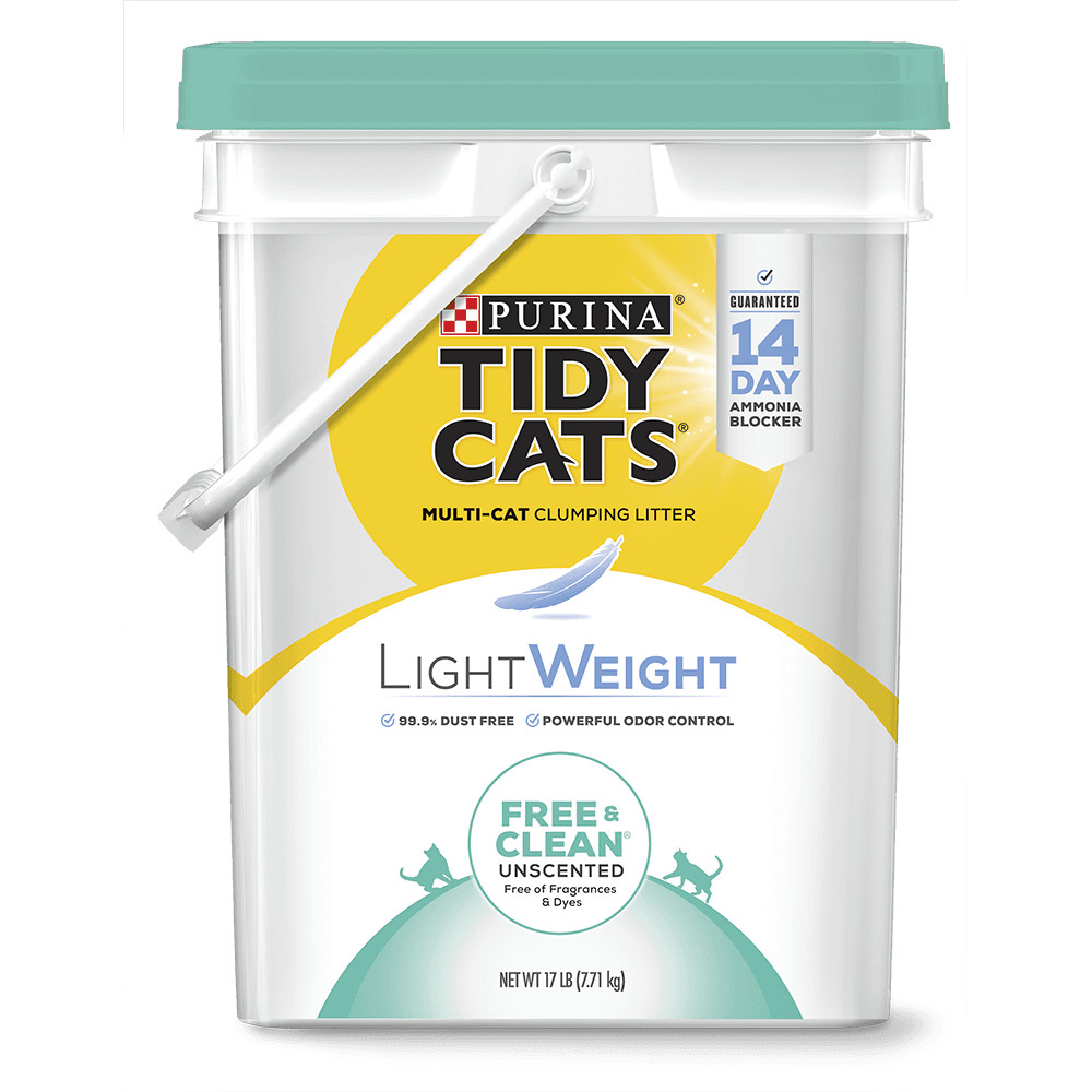 Tidy Cats LightWeight Free & Clean Multi-Cat Clumping Cat Litter Pail ...