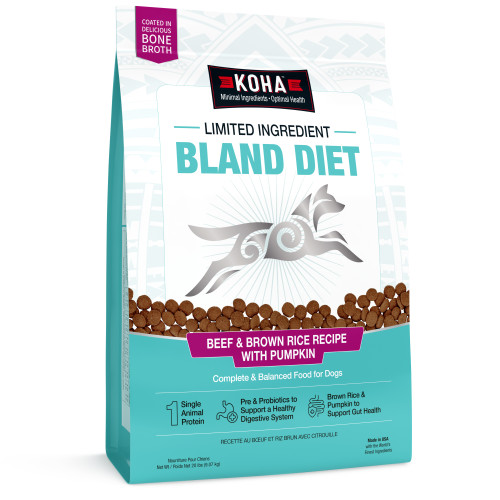Koha Bland Limited Ingredient Diet Beef & Brown Rice Recipe Dry Dog Food - Feeders Pet Supply