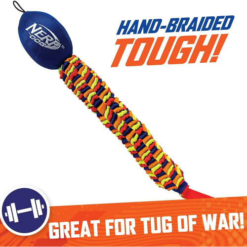 Nerf Vortex Chain Tug Dog Toy 25 in - Feeders Pet Supply
